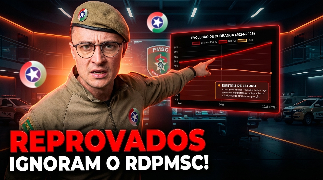 Legislação PMSC: O tema que faz 4 em cada 10 candidatos perderem a ...